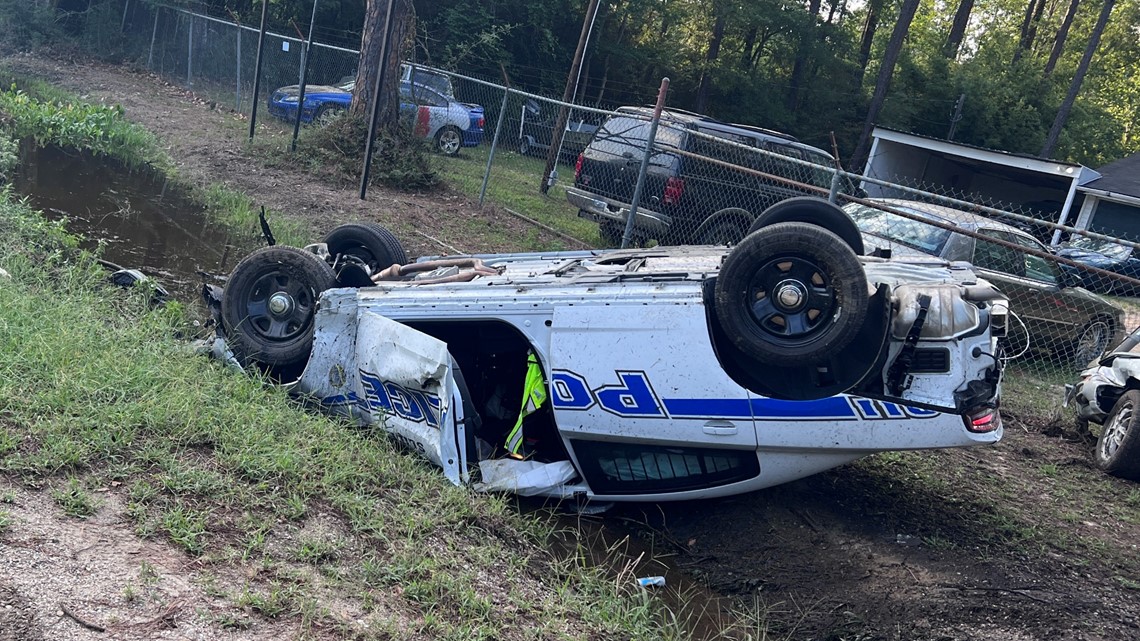 Slidell officer injured as police car overturns during chase - search ...
