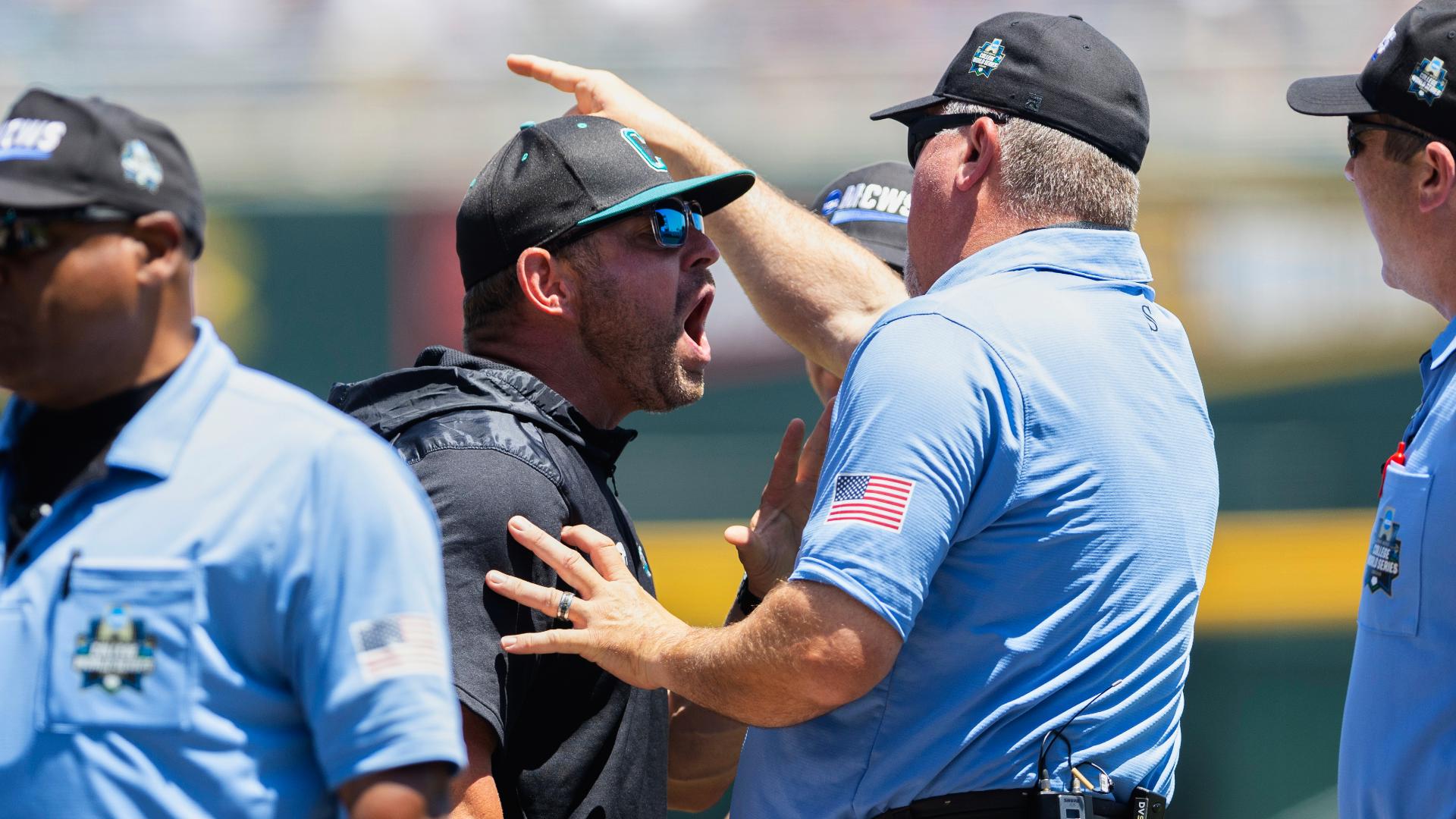 Coastal Carolina coaches ejected in CWS title clash | wwltv.com