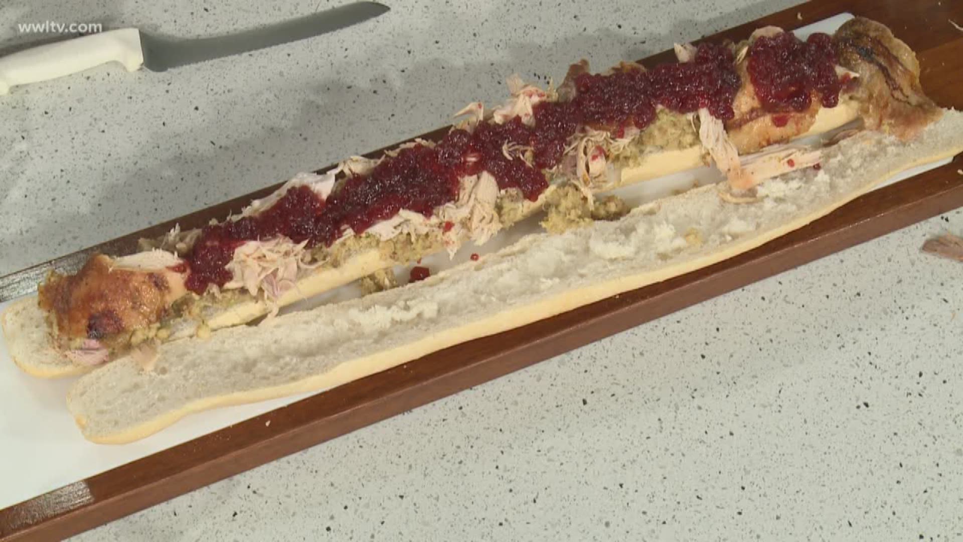 Thanksgiving Po-Boy from Parkway Bakery | wwltv.com