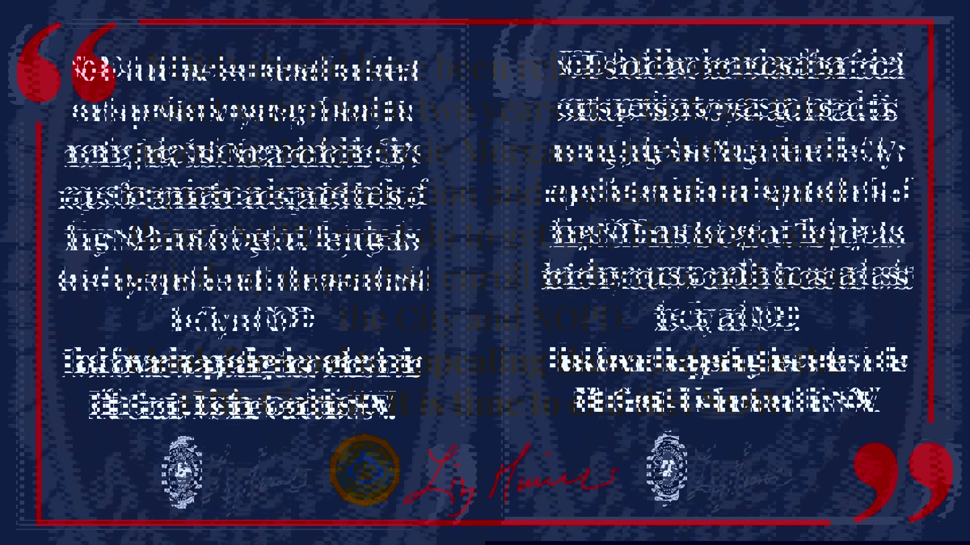 NOPD takes major step towards independence with sustainment plan ...