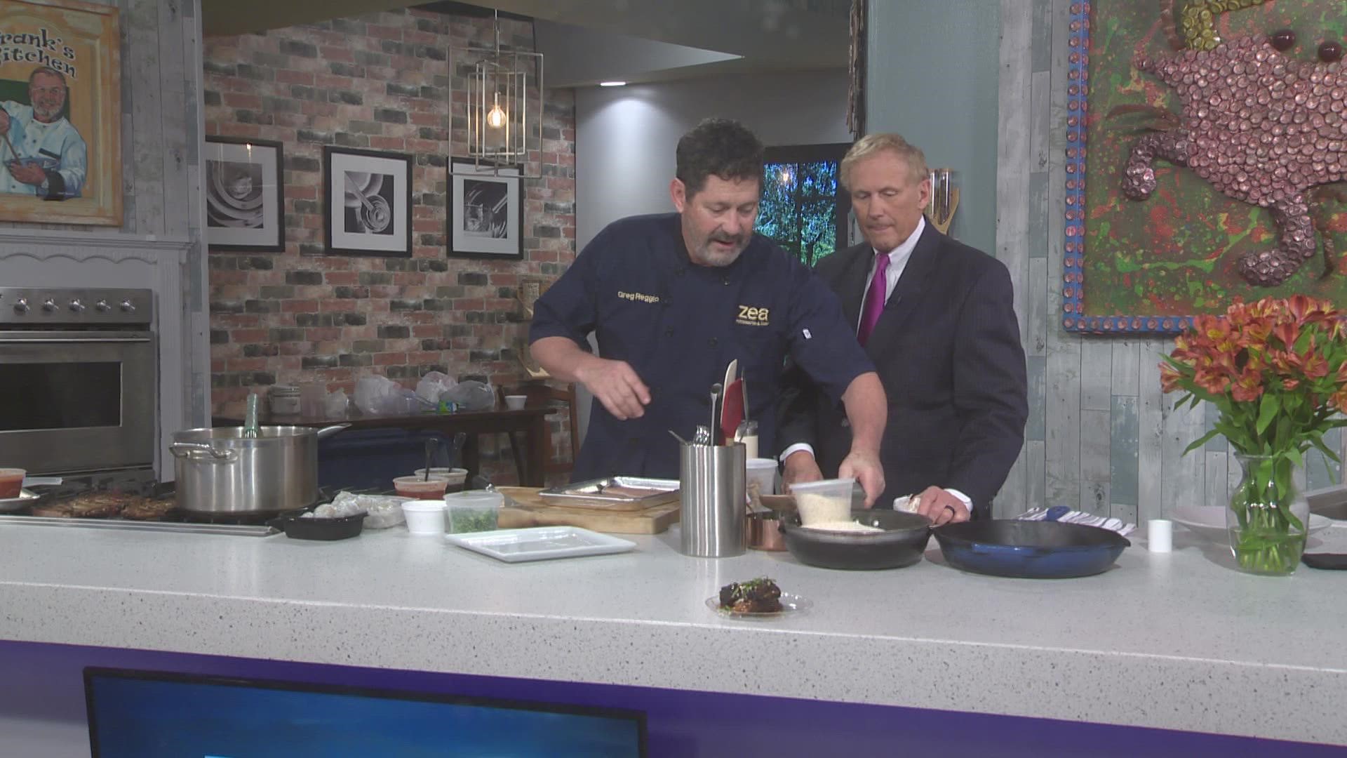 Chef Greg Reggio, Zea’s, Owner is cooking it up in the WWLTV kitchen ...