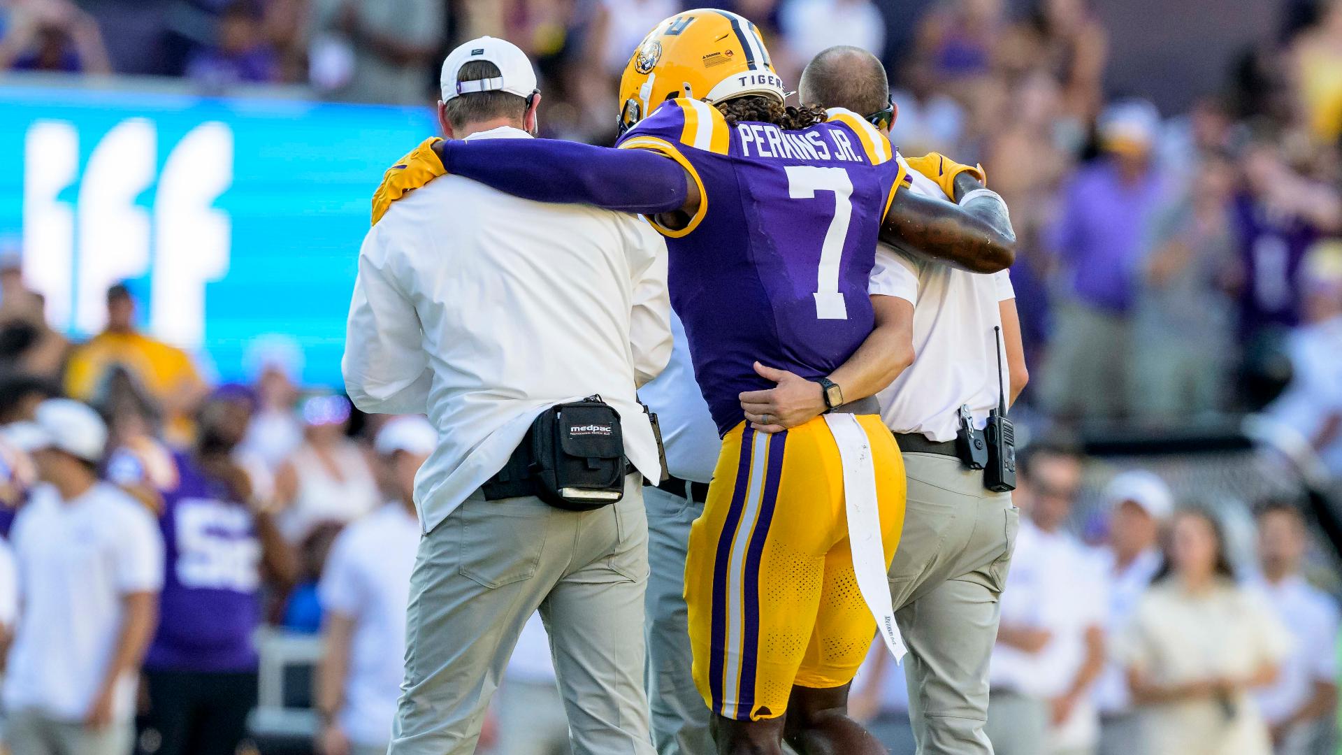 Report: LSU linebacker Harold Perkins suffers season-ending knee injury ...