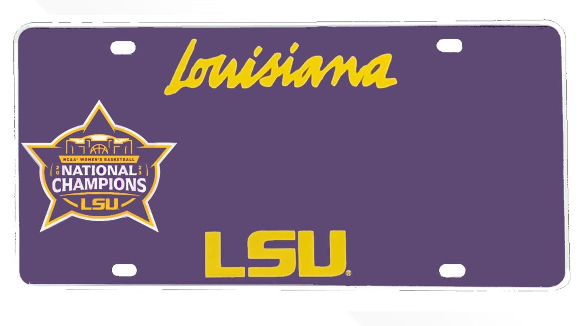 OMV launches license plates celebrating LSU Women's Basketball | wwltv.com