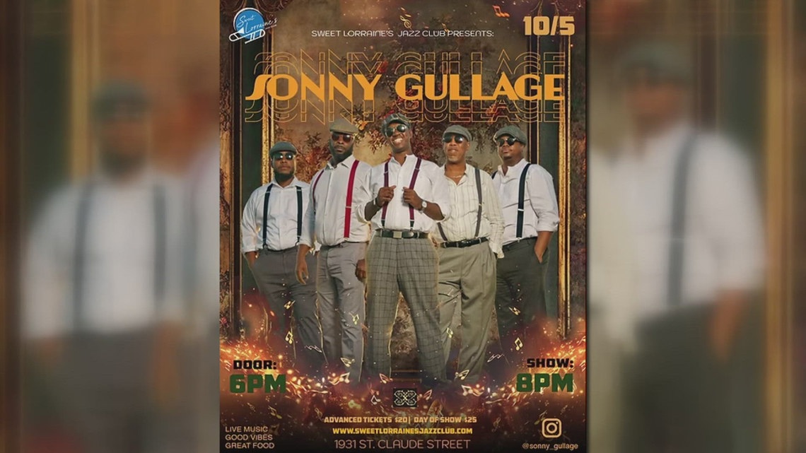 Sonny Gullage Live at Sweet Lorraine’s Jazz Club in New Orleans | wwltv.com