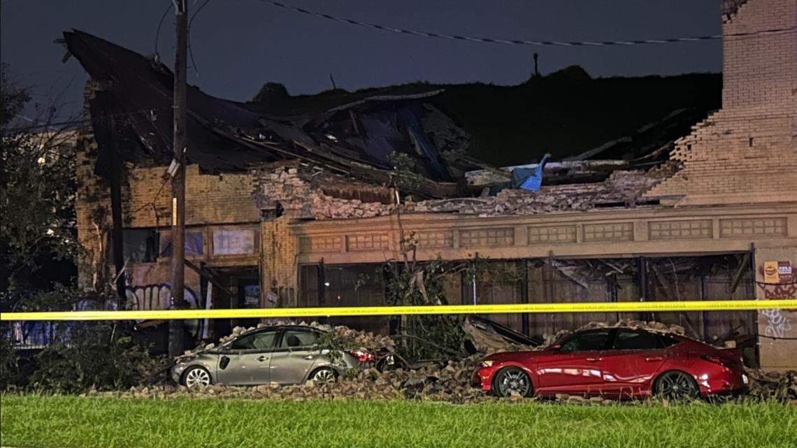 Central City building collapses, cars covered in debris | wwltv.com