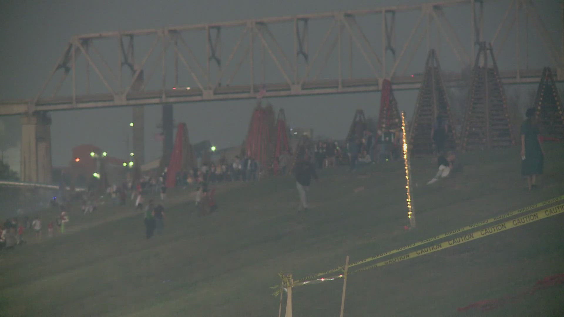 Bonfires Light the Levee to Guide Cajun Santa Papa Noel in River ...