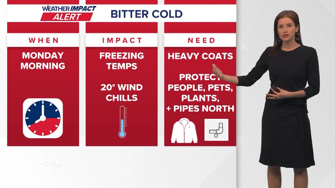 New Orleans 5pm Weather Update: Chilly Sunday, Bitter Cold Monday ...