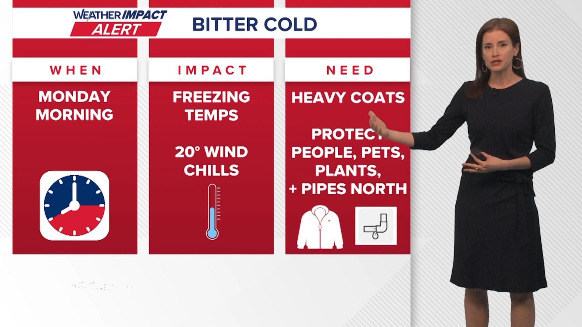 New Orleans 5pm Weather Update: Chilly Sunday, Bitter Cold Monday ...