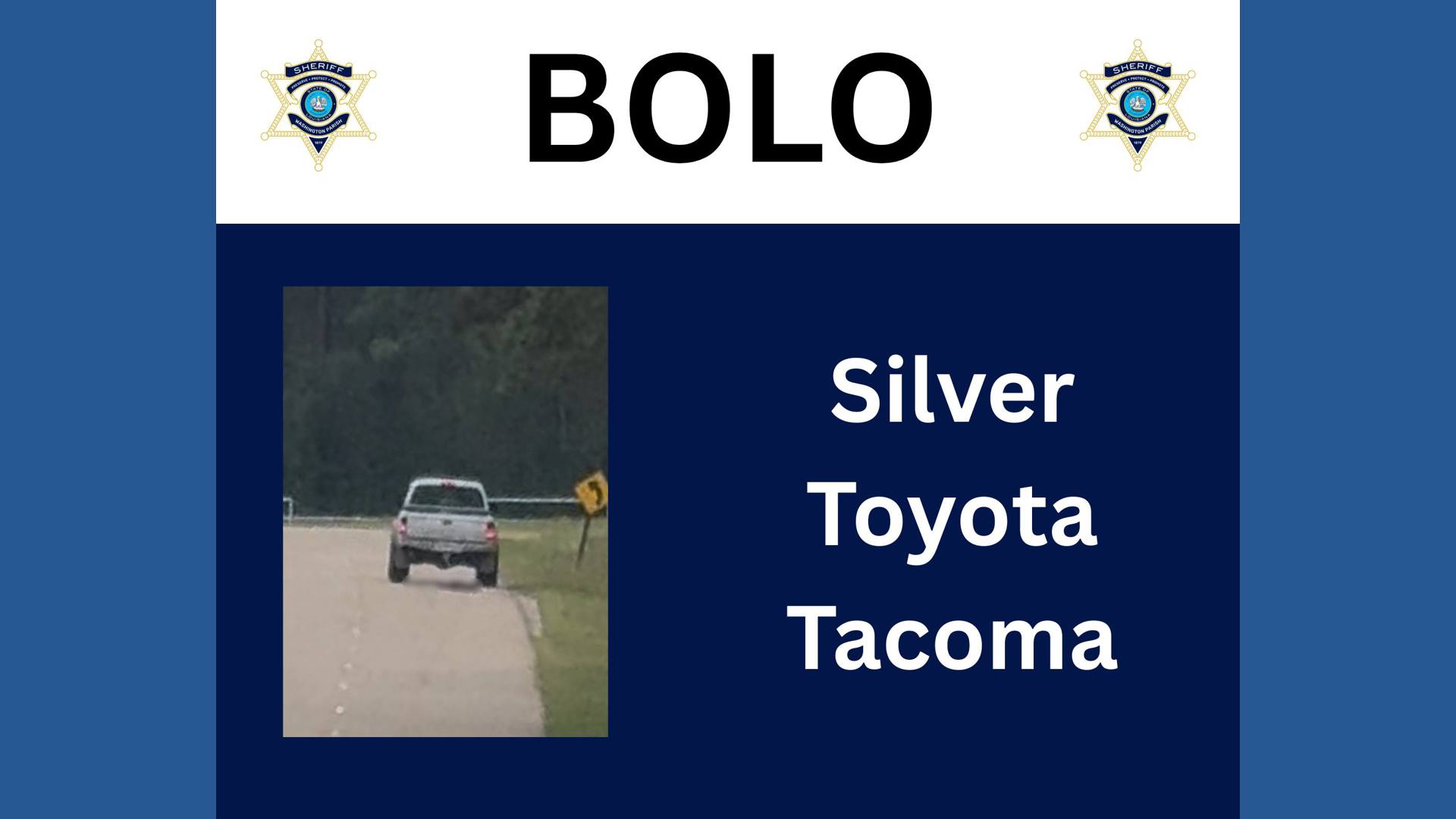 Washington Parish sheriff asks public to help identify truck seen ...