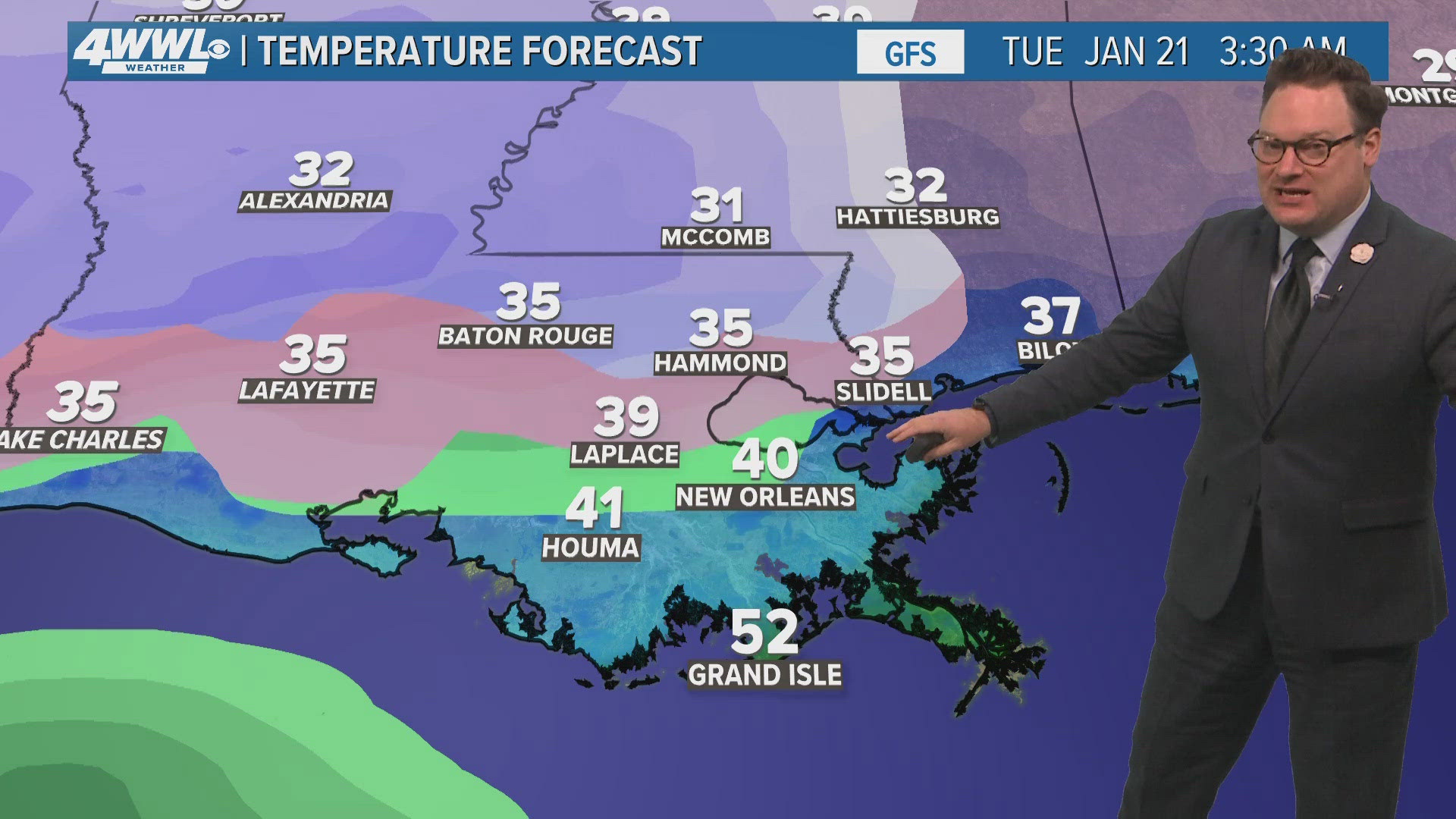 New Orleans Weather: Increasing likelihood of wintry weather on Tuesday ...