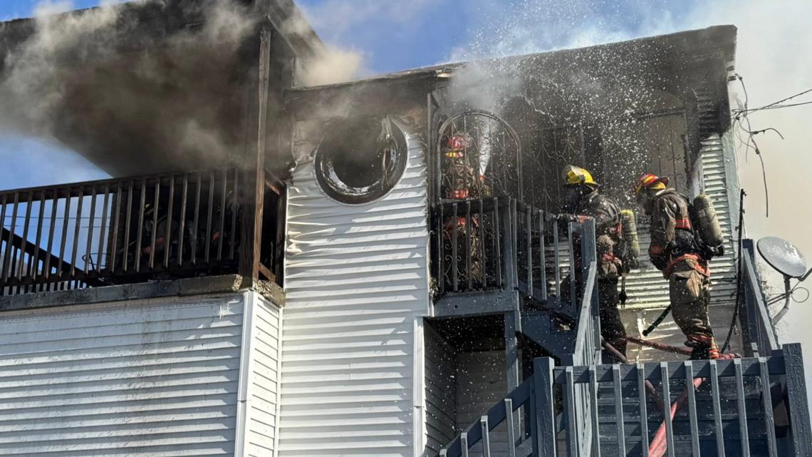Man jumps from second-floor window to escape 2-alarm house fire, NOFD ...