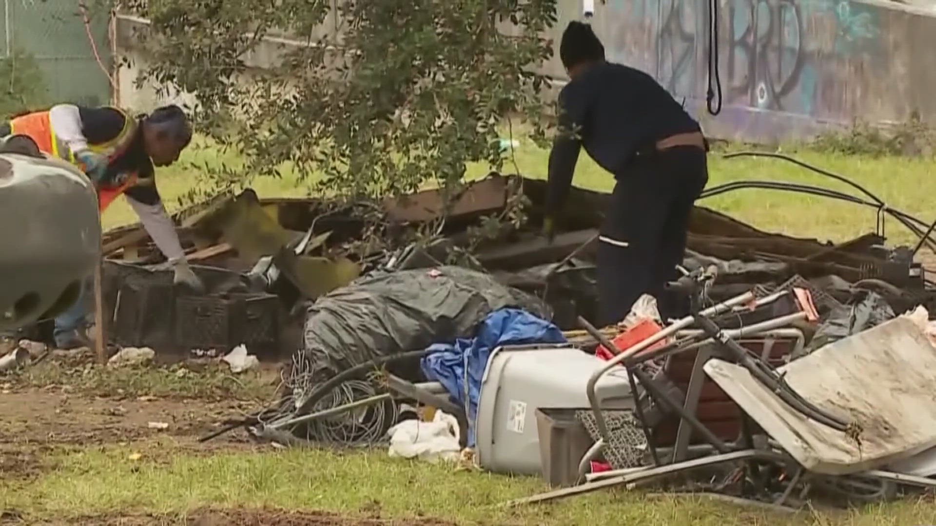 Claiborne underpass homeless encampment set to be cleared out | wwltv.com