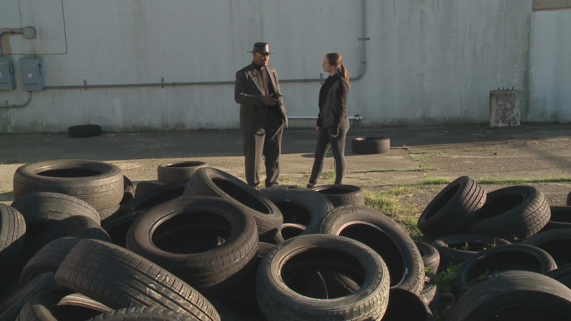 Lot next to New Orleans church becomes illegal dumping ground for tires ...