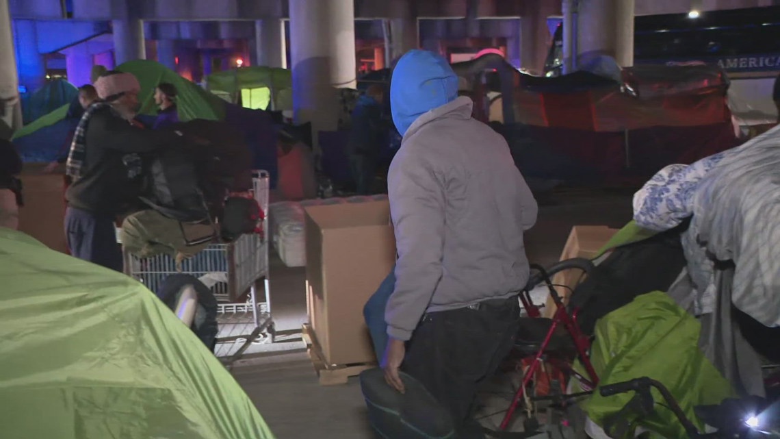 New Orleans homeless encampments cleared, new temporary shelter opened ...