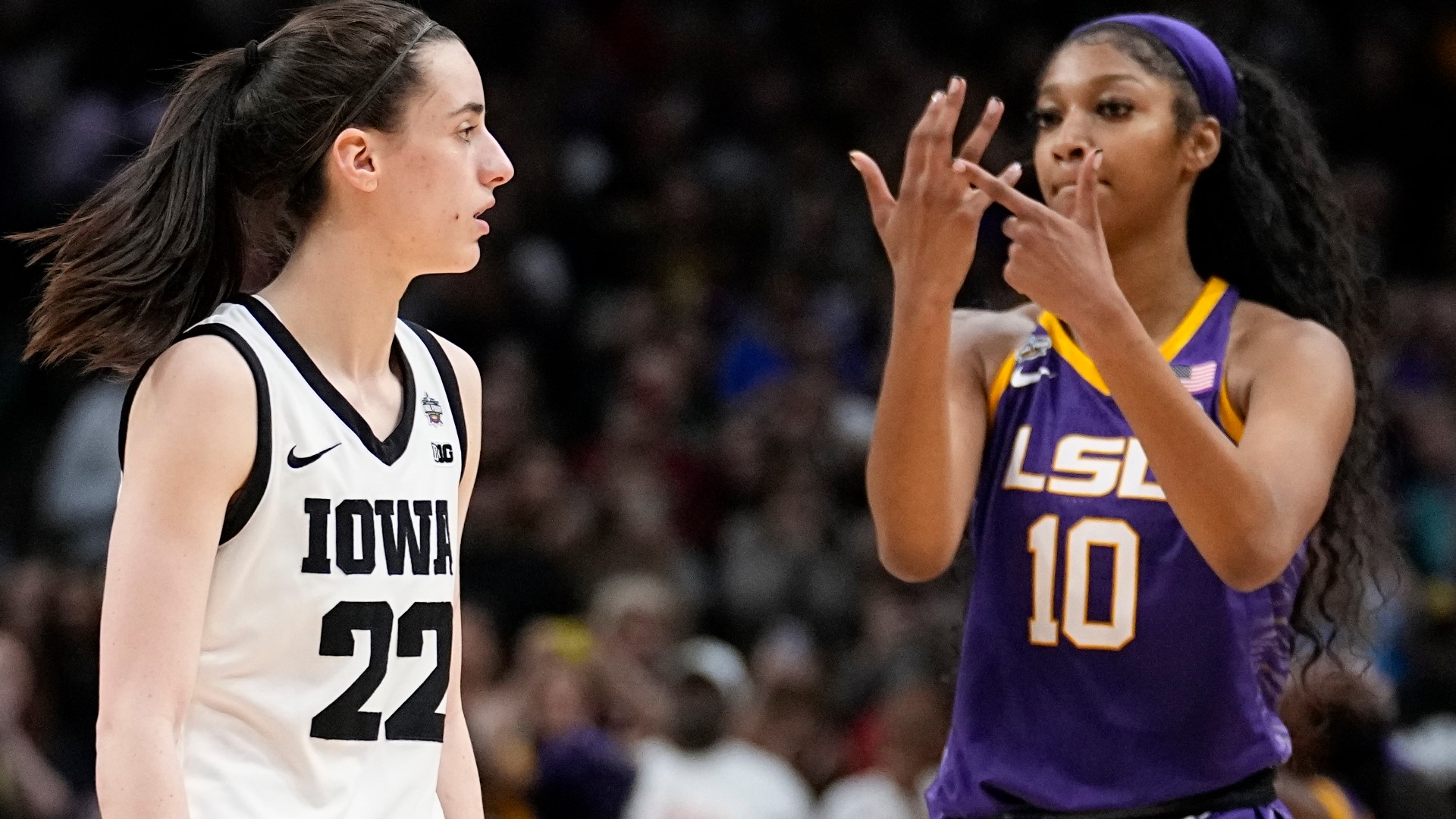 Angel Reese Caitlin Clark 2023 Sporting News Athletes of the year ...
