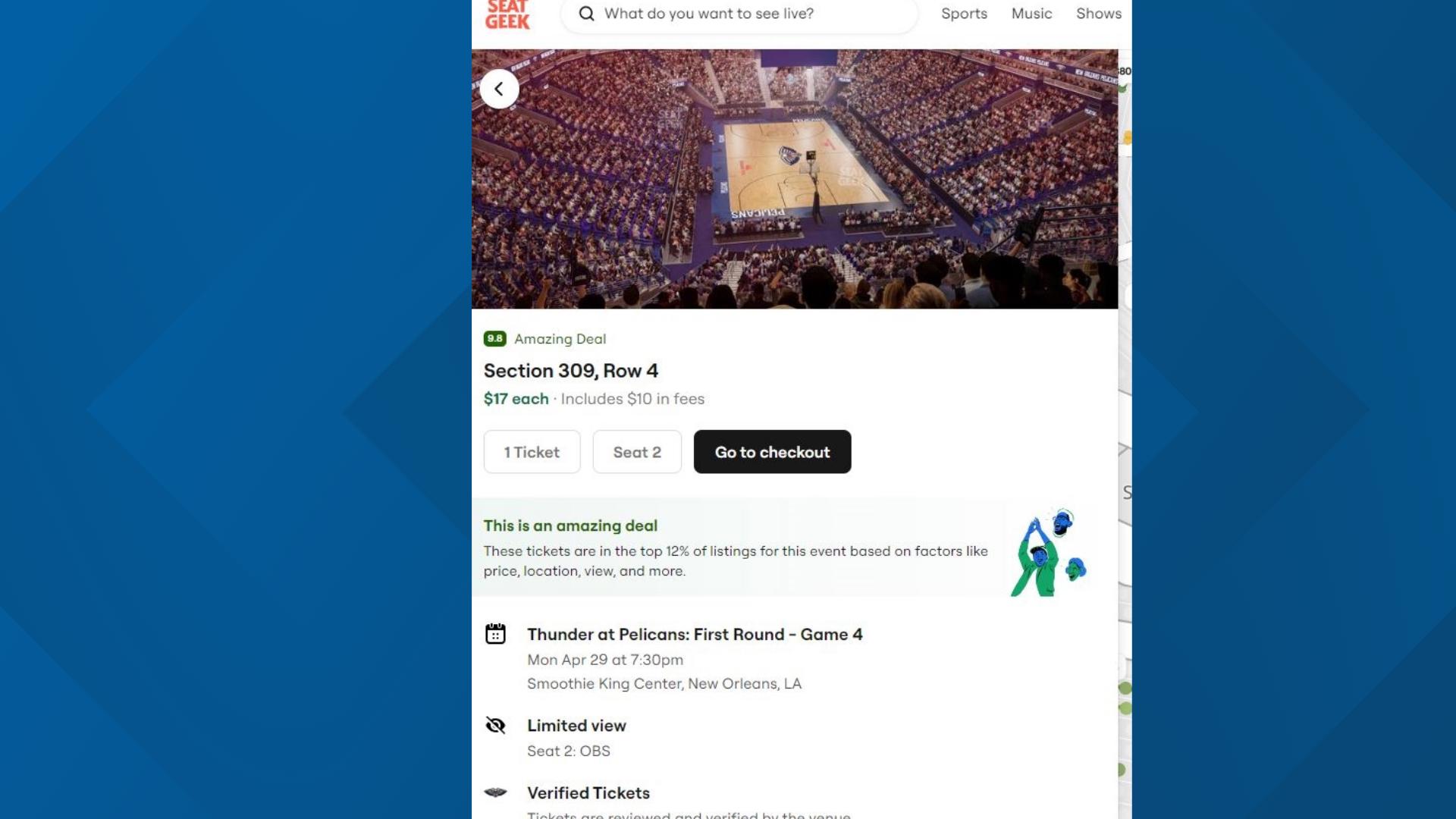 Pelicans-Thunder tickets under $20, 50% off all concessions | wwltv.com