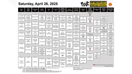 Jazz Fest 2025 Cubes and Lineup revealed: Lil Wayne, The Roots and more ...