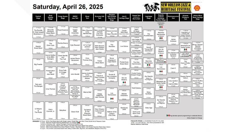 Jazz Fest 2025 Cubes and Lineup revealed: Lil Wayne, The Roots and more ...