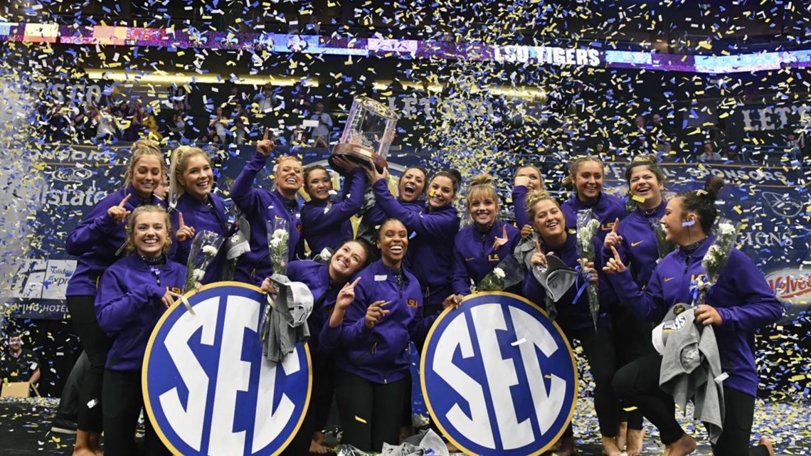 LSU Gymnastics wins third-straight SEC Championship | wwltv.com