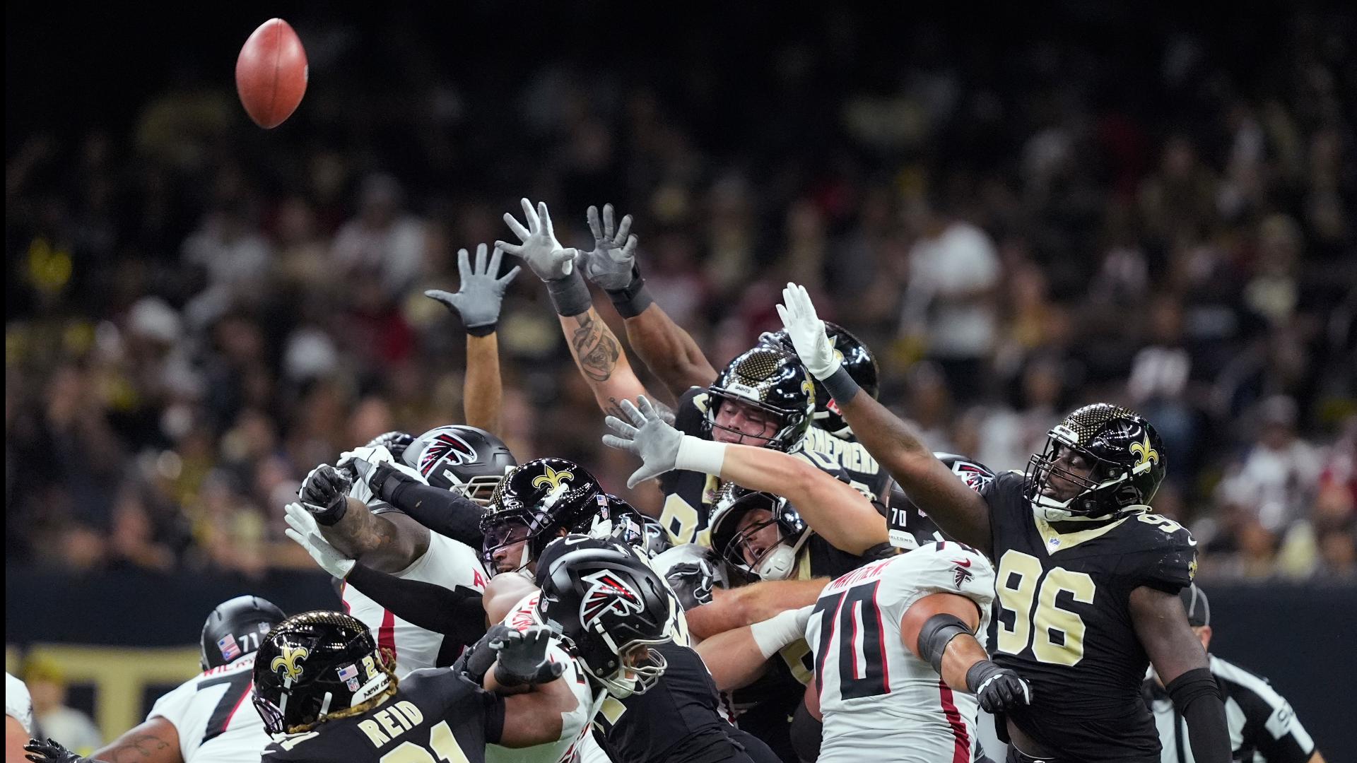 Saints offense sputters in loss to Falcons 24-10 | wwltv.com