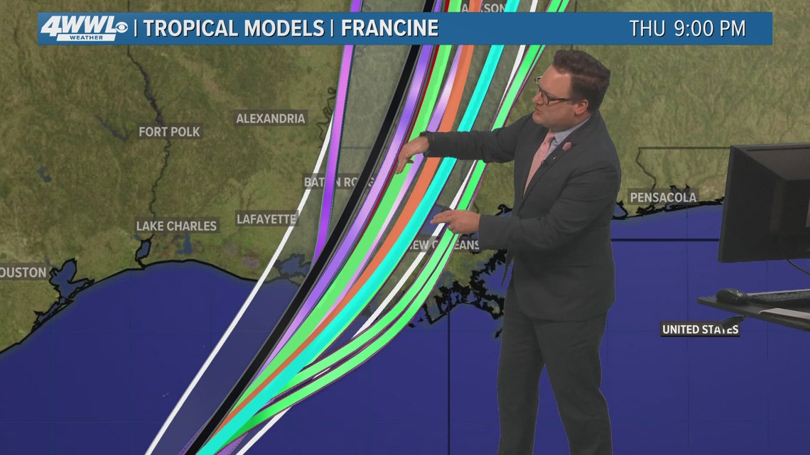 Tuesday 10 PM Tropical Update: Minor changes to Hurricane Francine's ...
