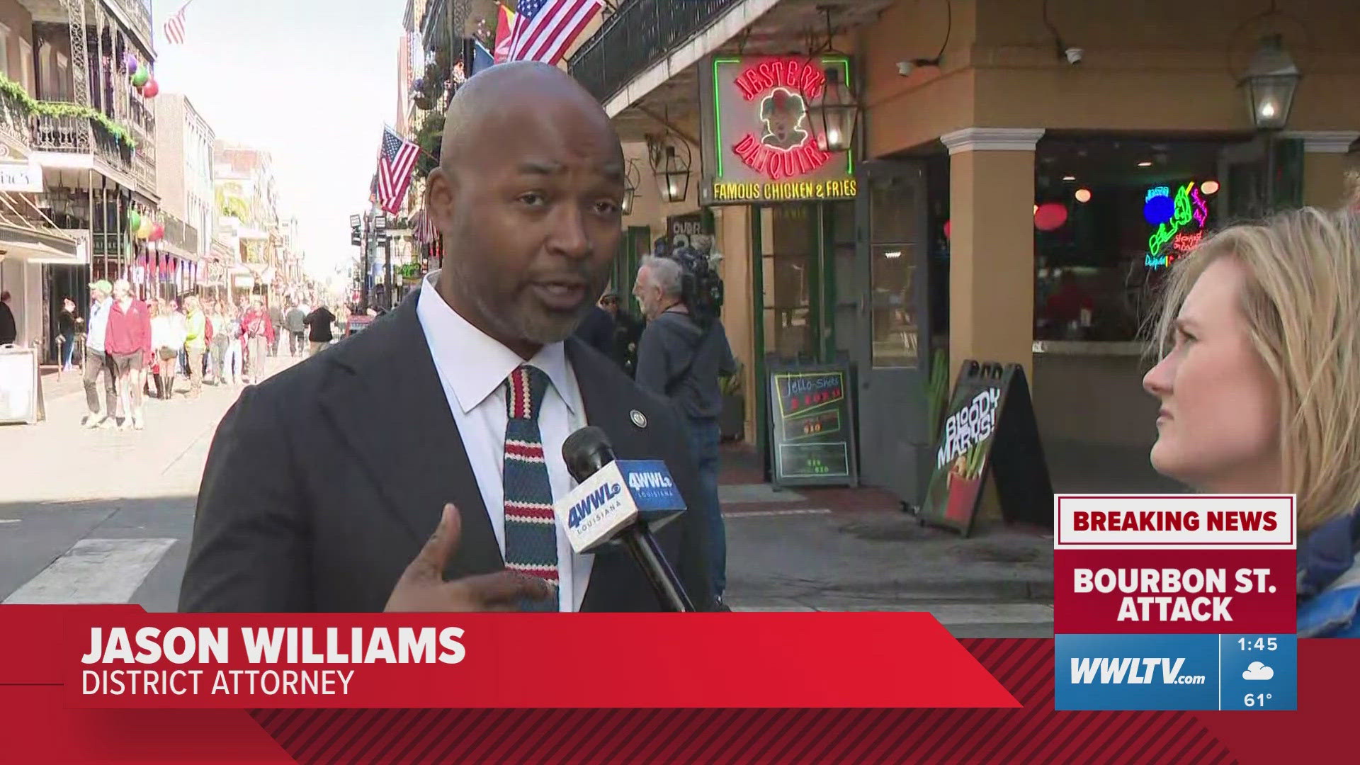 Orleans D.A. tours Bourbon Street after New Orleans attack | wwltv.com