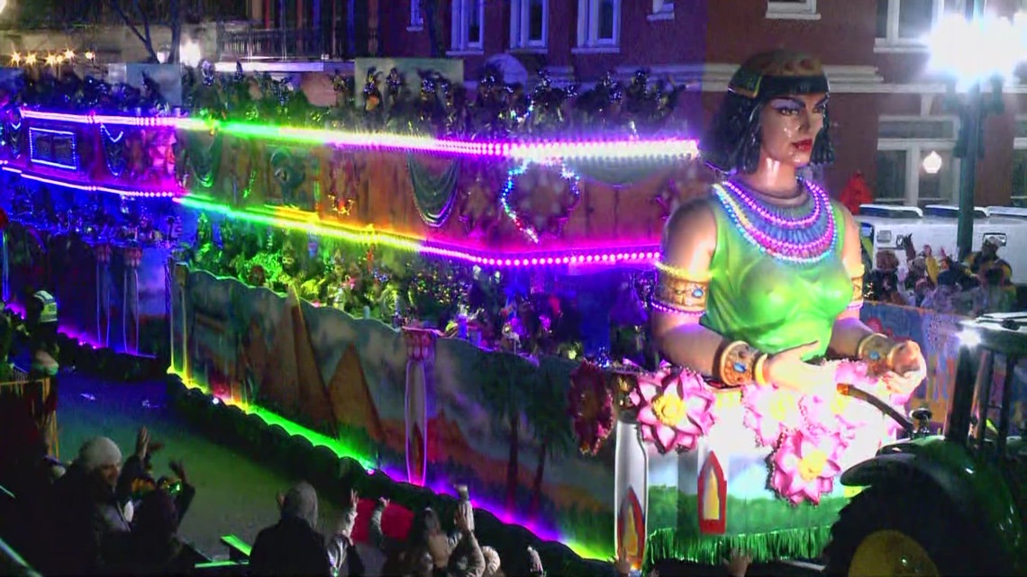 Queen Tutt float rolls in Krewe of Cleopatra | wwltv.com