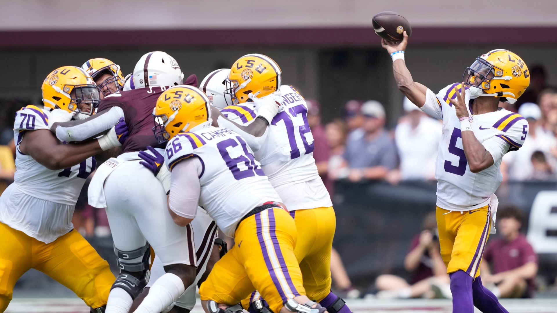 No. 12 LSU matchup with Arkansas features versatile QBs | wwltv.com