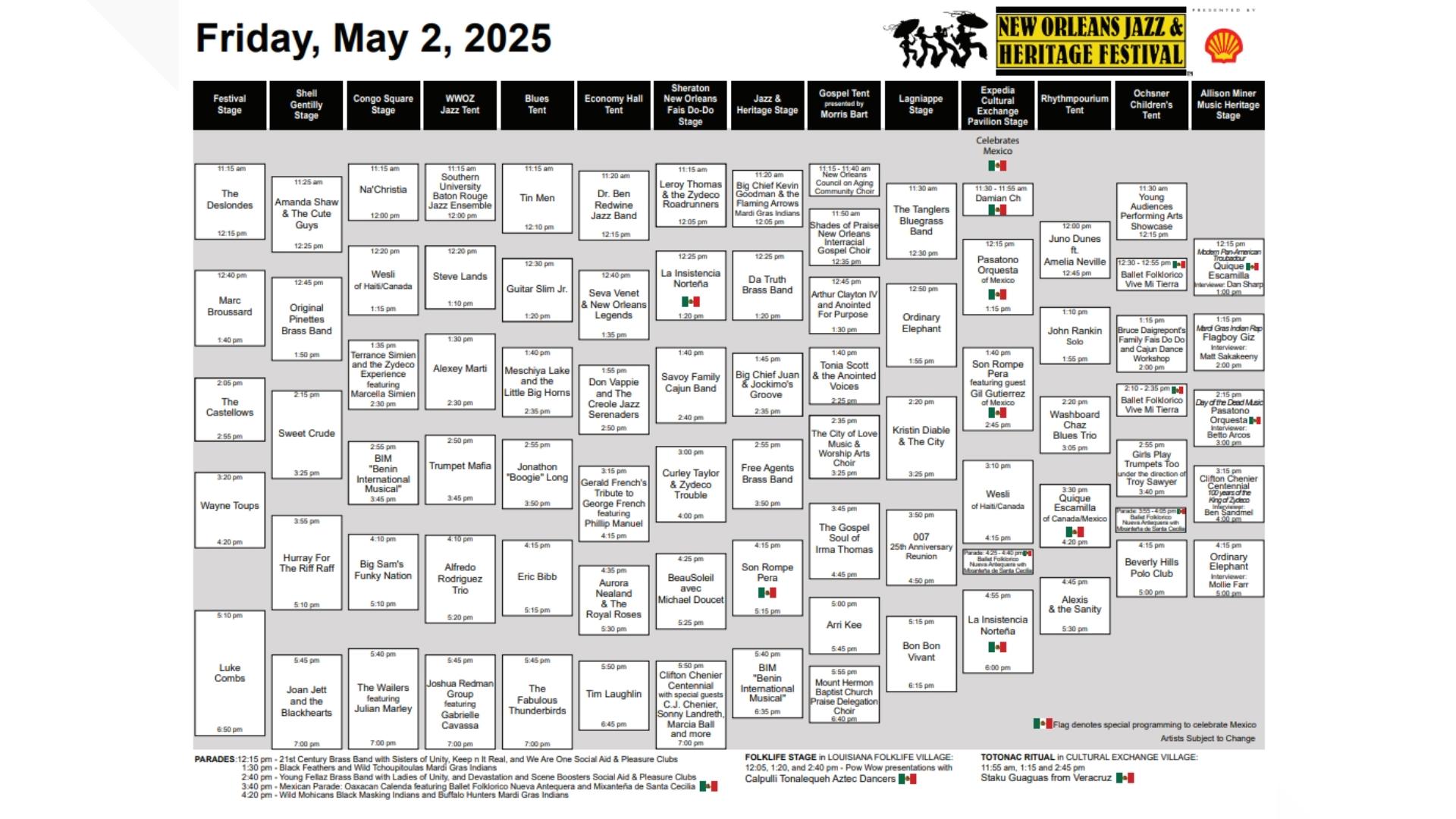 Jazz Fest 2025 Cubes and Lineup revealed: Lil Wayne, The Roots and more ...