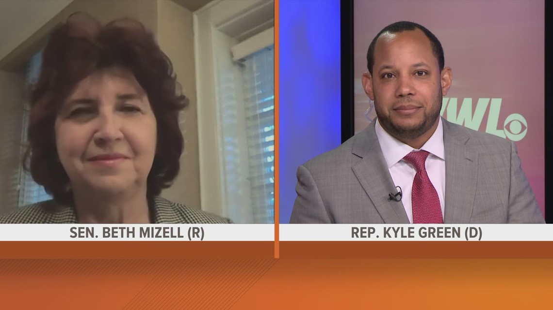 Senator Beth Mizell and Representative Kyle Green in the WWL Louisiana ...