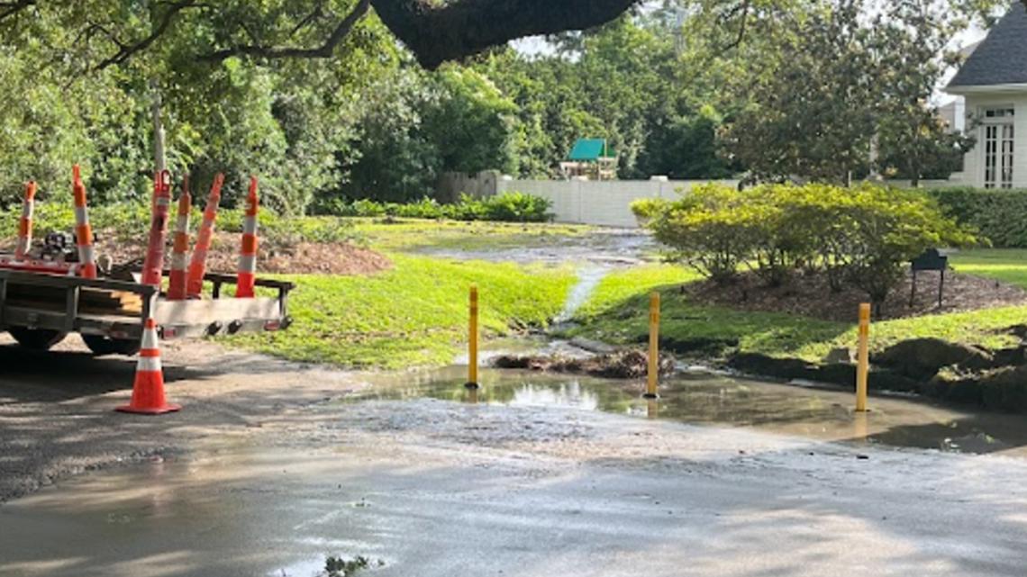 Water main break reported amid low pressure issues in Metairie ...