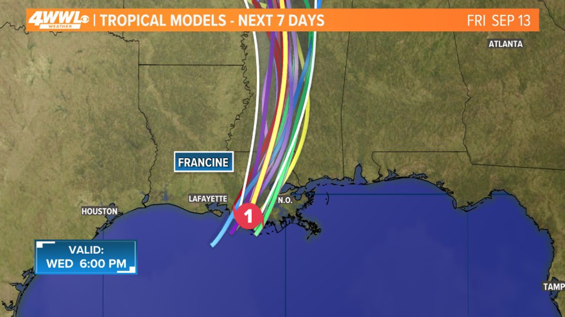 Tracking Francine: Storm track, Spaghetti Models and Live Radar | wwltv.com