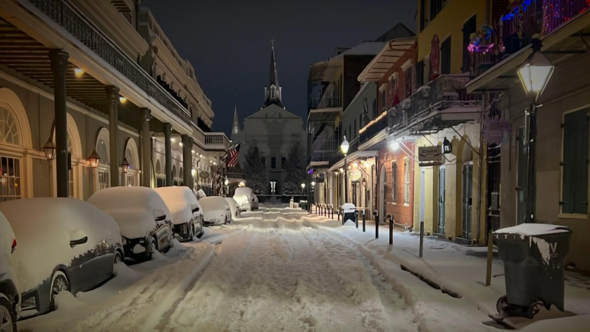 Flashback to the rare sight of snow in the French Quarter! Check out ...