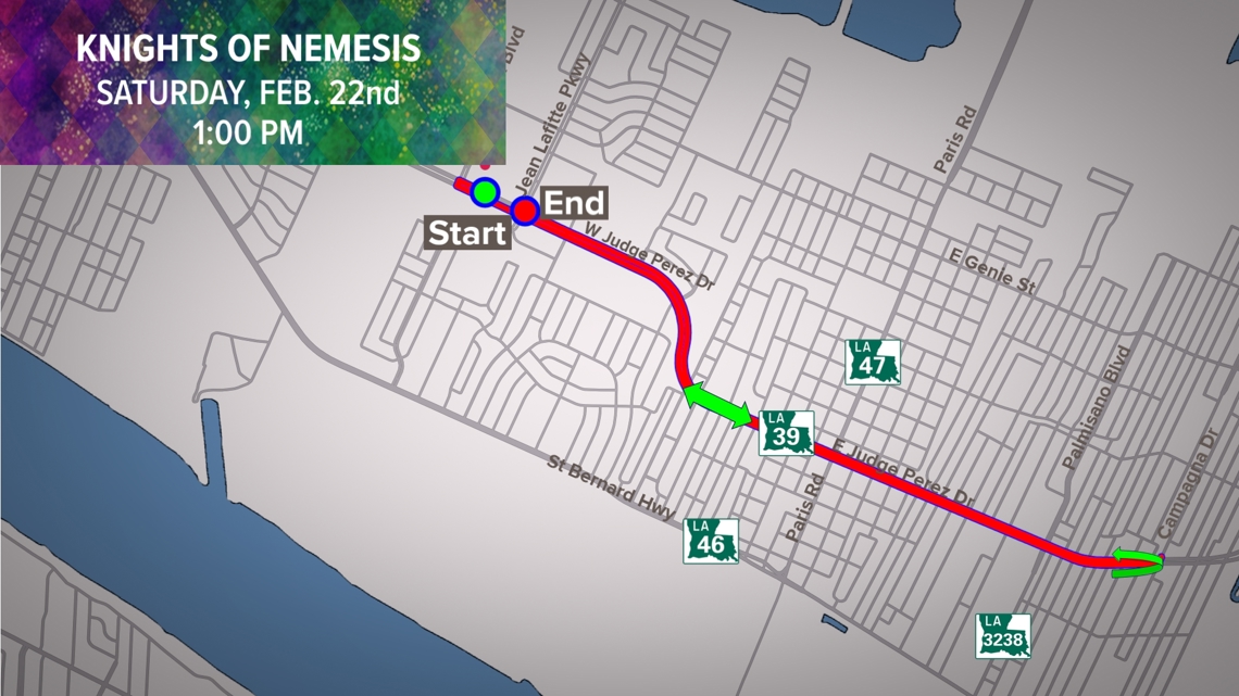Knights of Nemesis parade route and time 2025 | wwltv.com