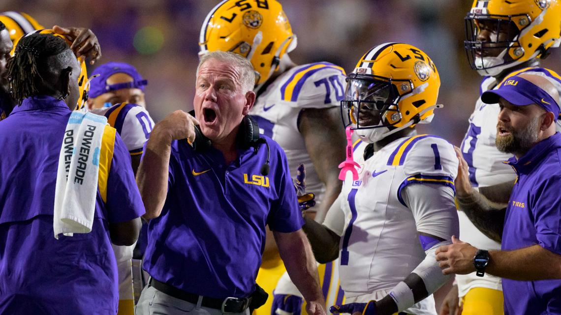 No. 8 LSU visits No. 14 Texas A&M in a matchup of the last two teams ...