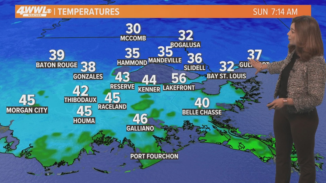 New Orleans Weather: Cold mornings, beautiful afternoons to start the ...