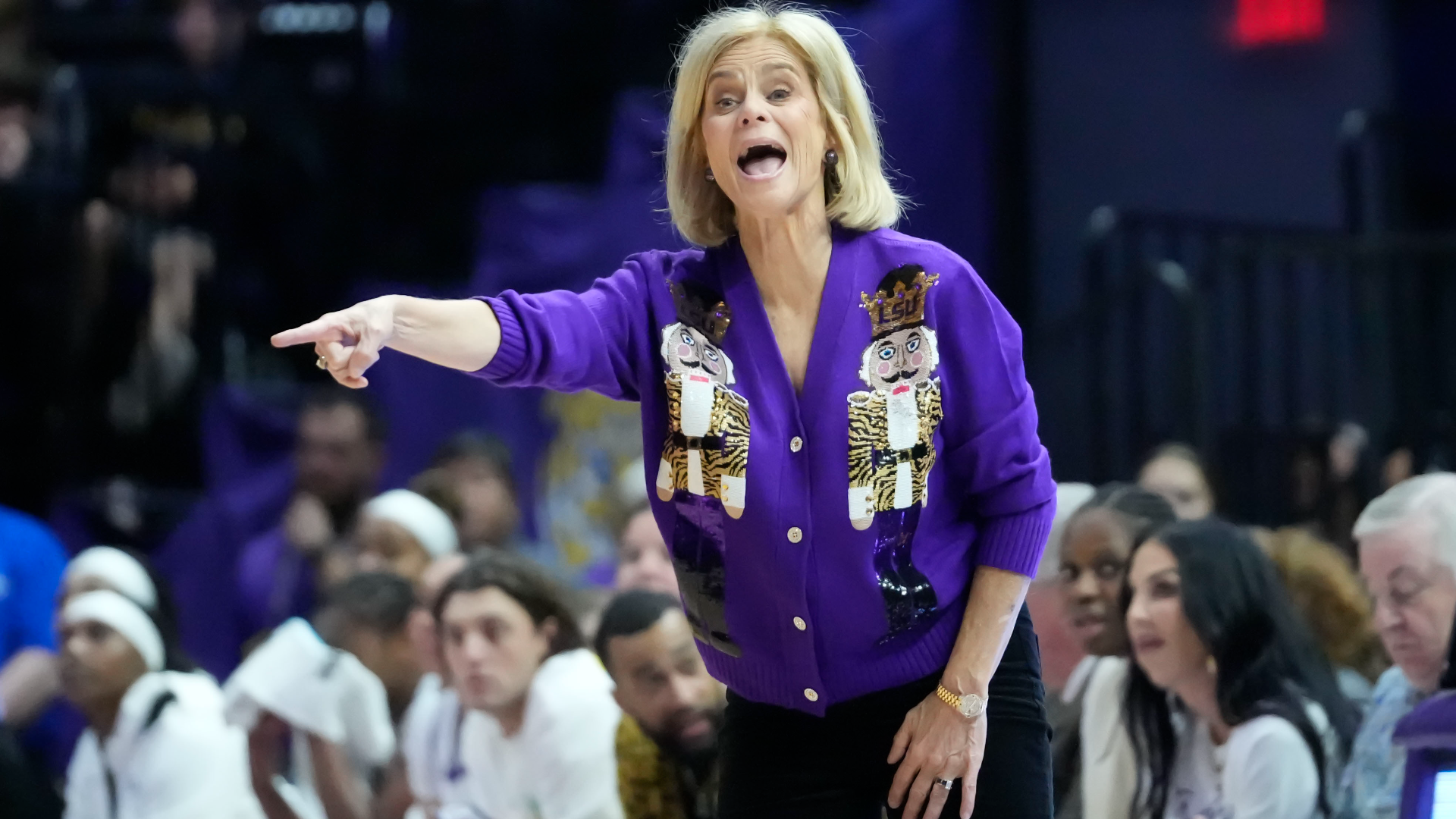 What did LSU coach Kim Mulkey wear to the NCAA opener with Rice ...