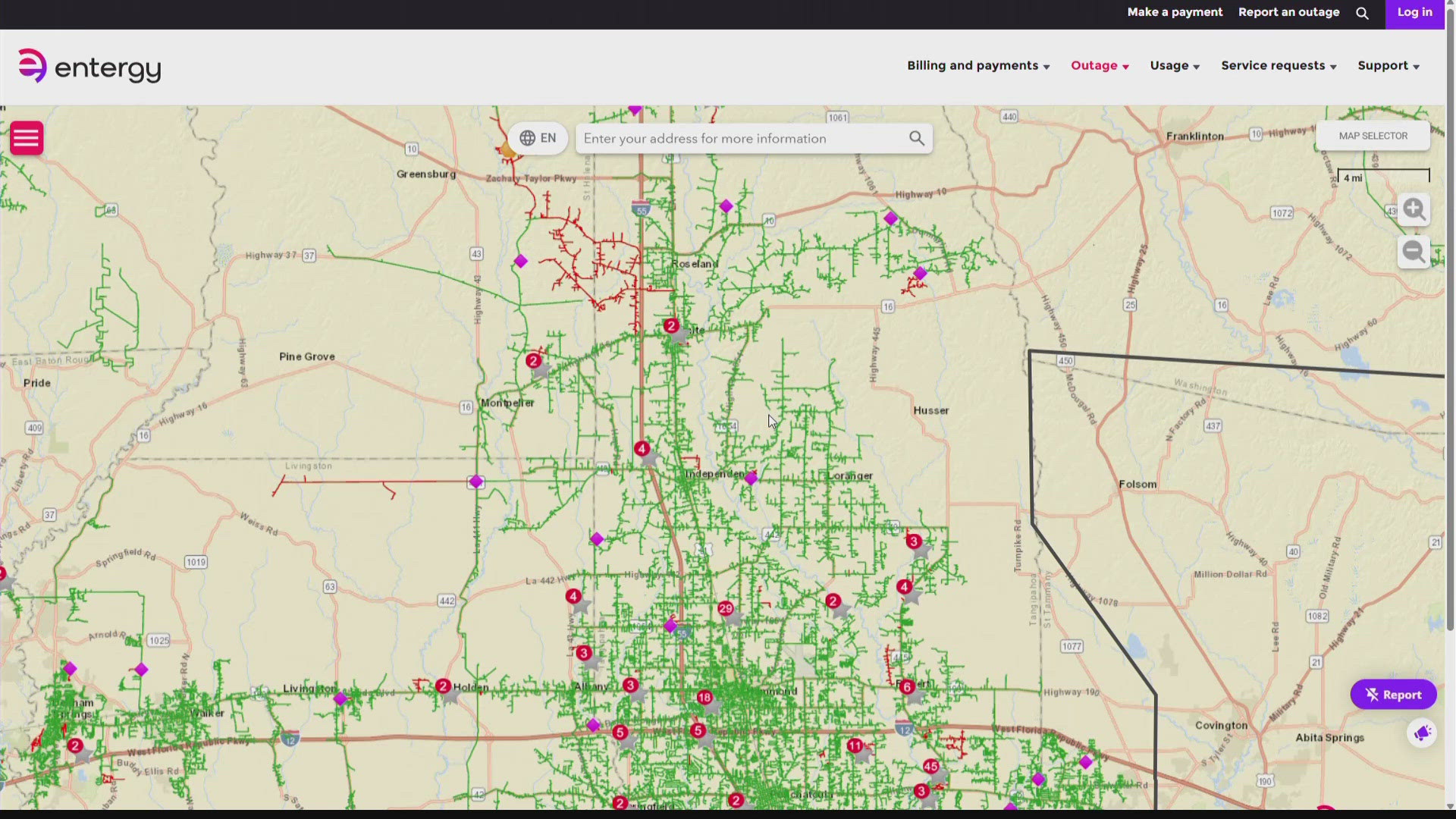 Power outage in Tangipahoa Parish | wwltv.com