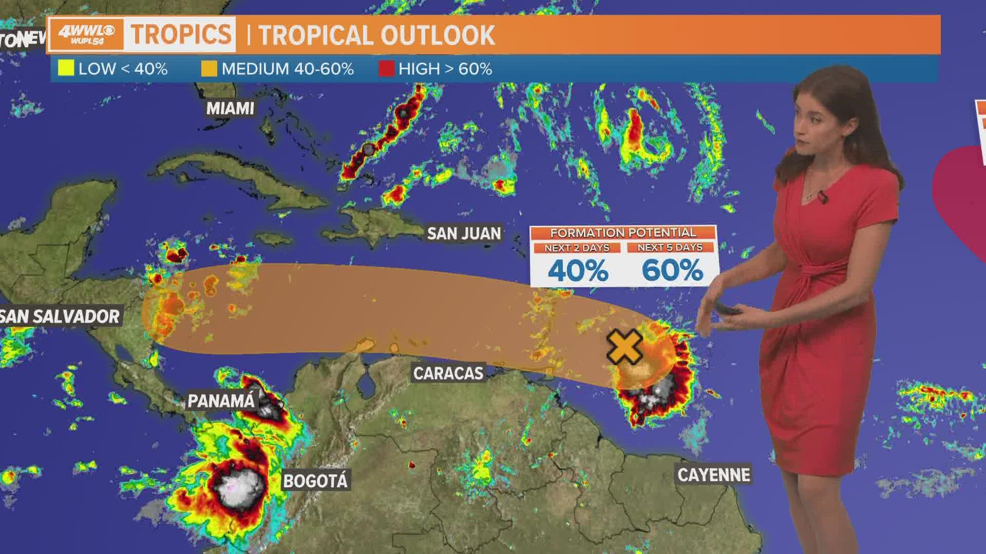 Tuesday midday tropical update: Invest 91 moving toward Caribbean ...