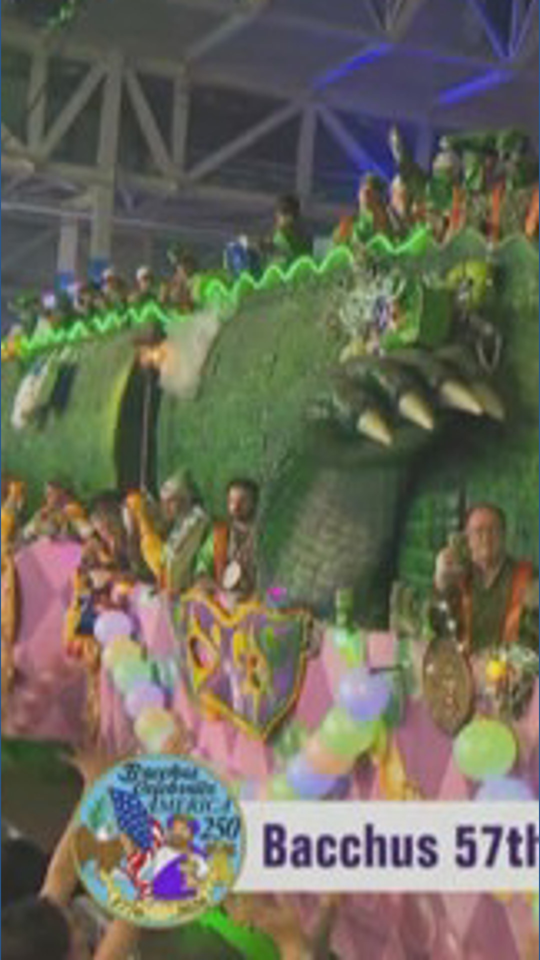 Bacchagator float rolls in Krewe of Bacchus parade and 57th Rendezvous ...
