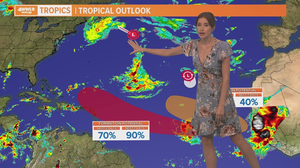 Monday noon tropical update: New system to become a storm this week ...